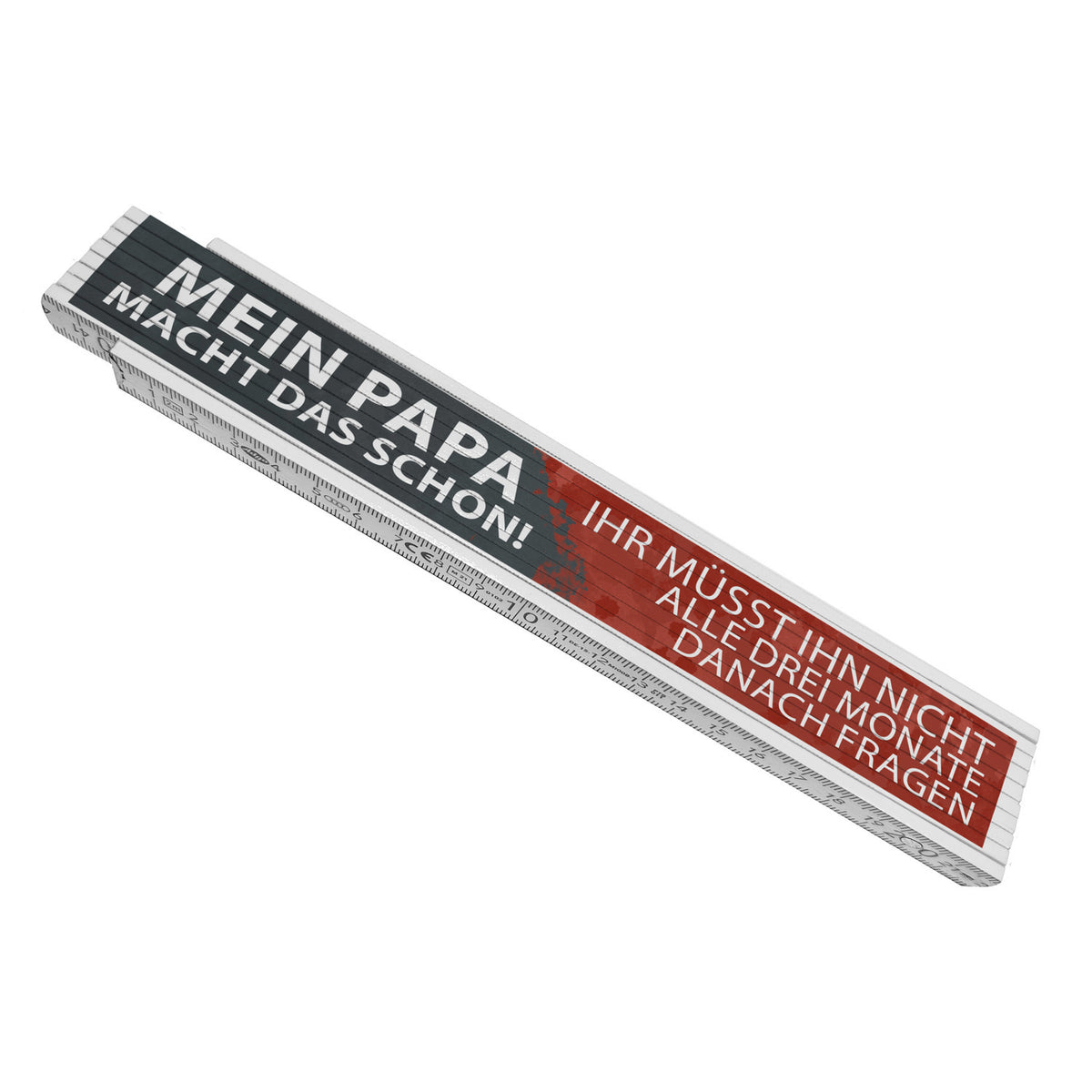 Mein Papa macht das schon | Witziger Meterstab aus Holz | Jetzt kaufen! – trendaffe.de