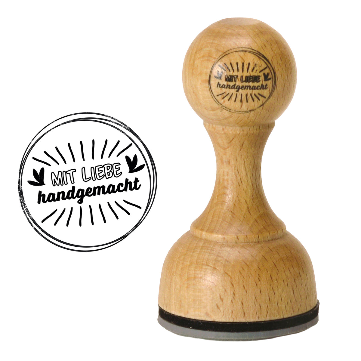 Mit Liebe handgemacht Holzstempel - Jetzt kaufen und verschenken ...