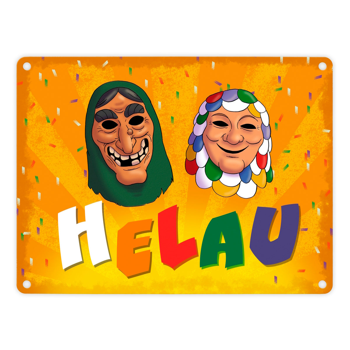 Helau Mainzer Fastnacht Metallschild - Jetzt kaufen und feiern ...