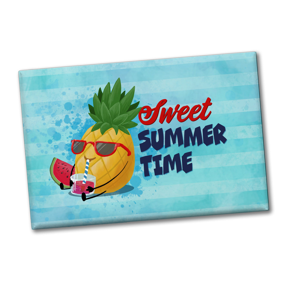 Sweet Summertime Souvenir Magnet: Ananas-Motiv, süßer Spruch ...