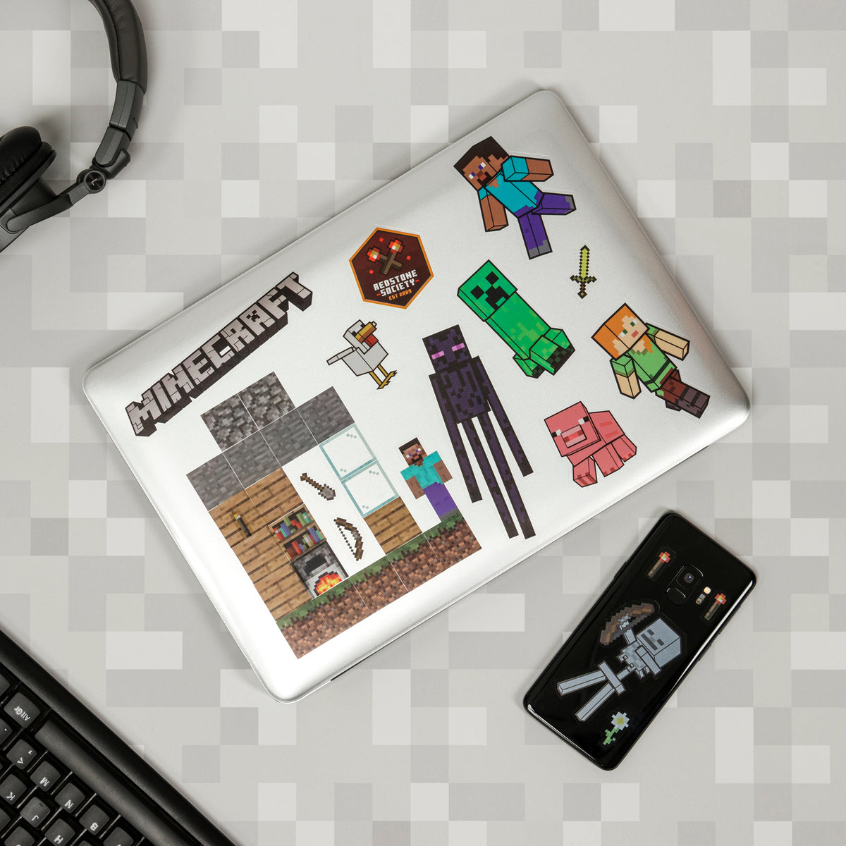 Minecraft Sticker Set: 101 Aufkleber für Laptop, Tablet und Smartphone ...